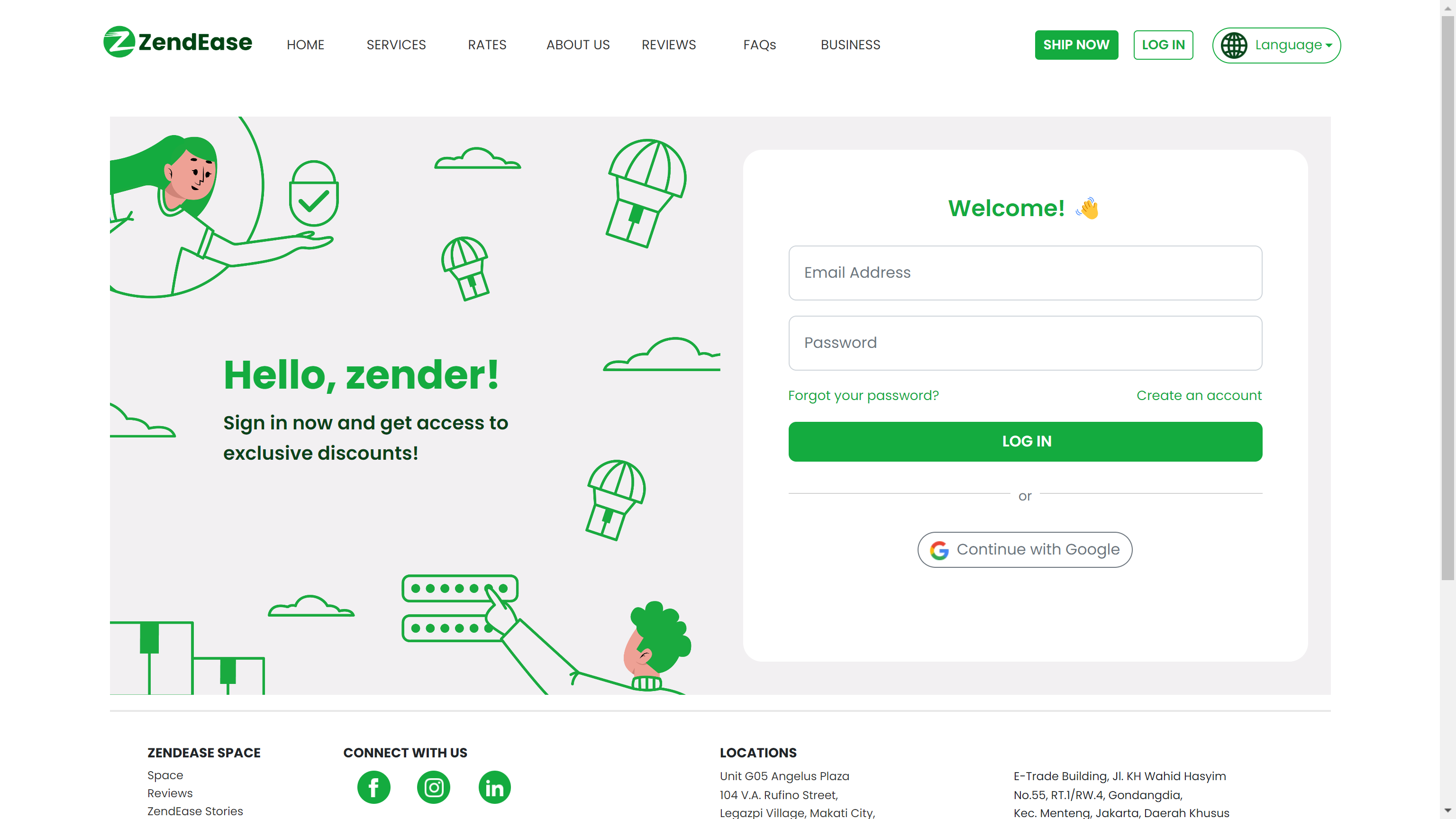 Login | ZendEase